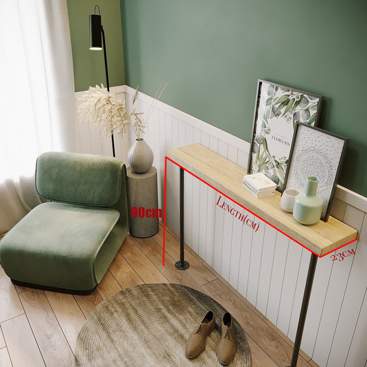 Zenith Handcrafted Narrow Console Tables for Stylish Efficiency – Industrial Maestro