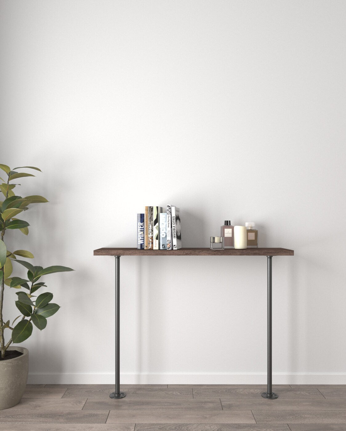 Solstice Rustic Chunky Console Table with Legs – Industrial Maestro